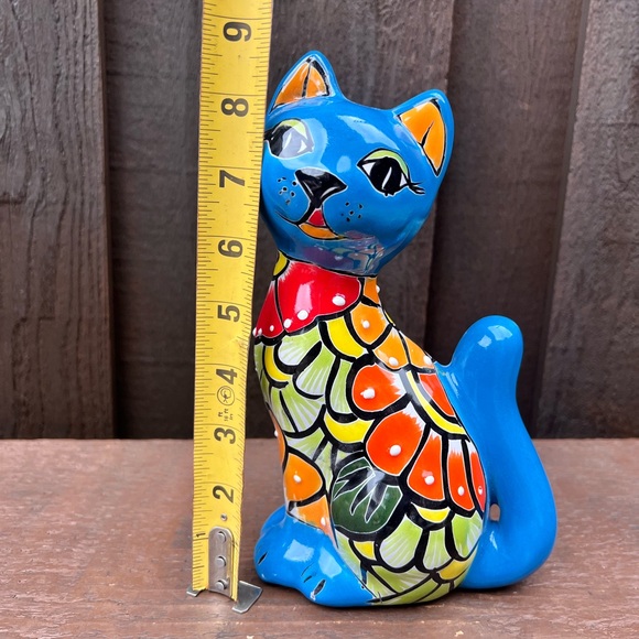Art | Talavera Cat Sculpture Decor Pottery | Poshmark